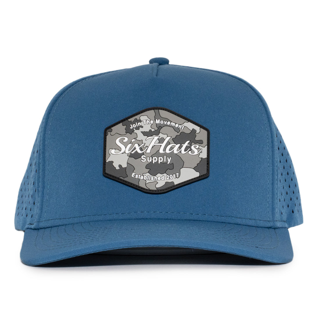 Atlantic Blue Hex Signature Waterproof Hat – sixhatssupply