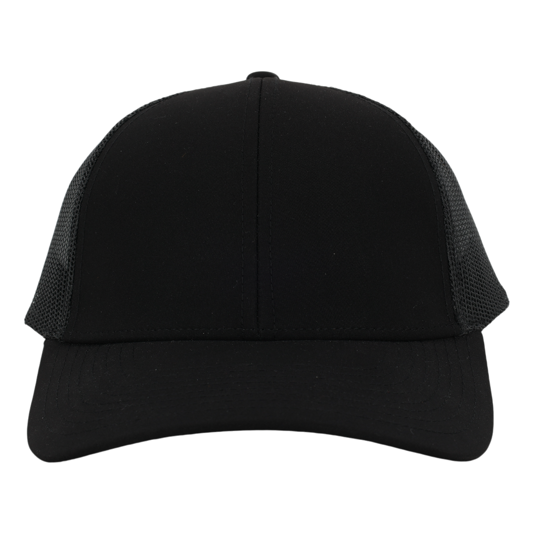 Stealth Black Mesh Low Pro Waterproof Hat – sixhatssupply