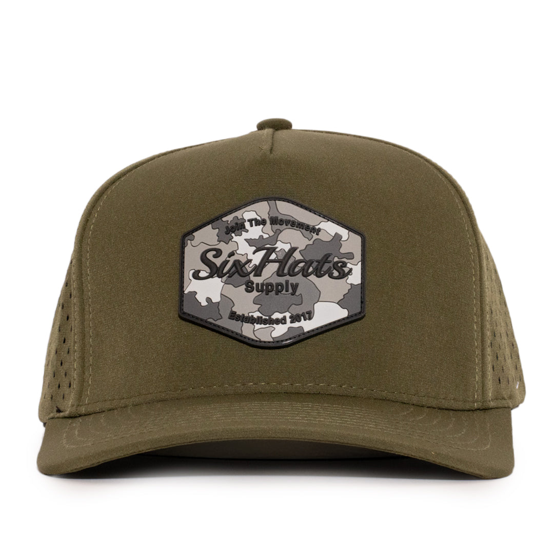 Forest Green Hex Signature Waterproof Hat – sixhatssupply
