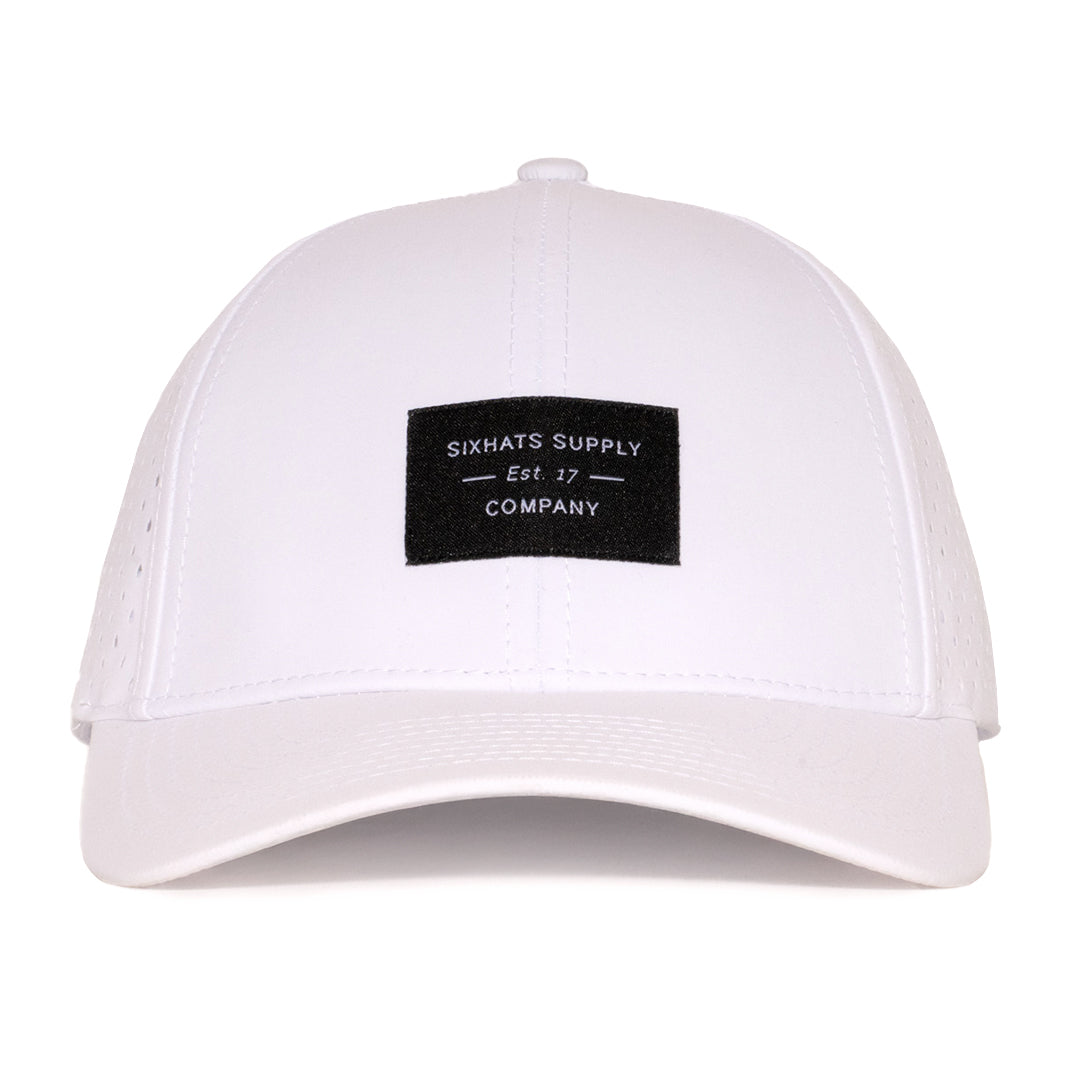 White OG Low Pro Waterproof Hat – sixhatssupply