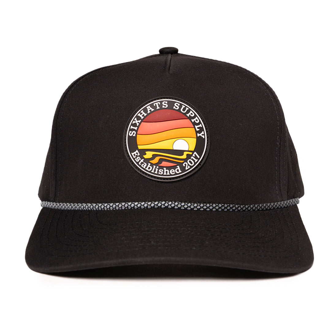 Black Horizon Signature Waterproof Hat – sixhatssupply
